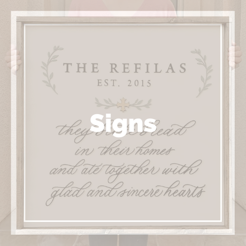 Signs – Agape Calligraphy